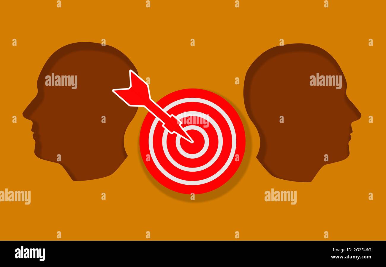 Team target common goal concept hi-res stock photography and images - Alamy