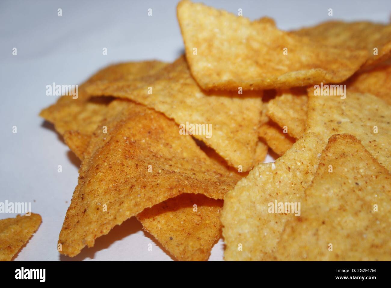 delicious Doritos chips, close up view of Mexican corn delicious nachos ...
