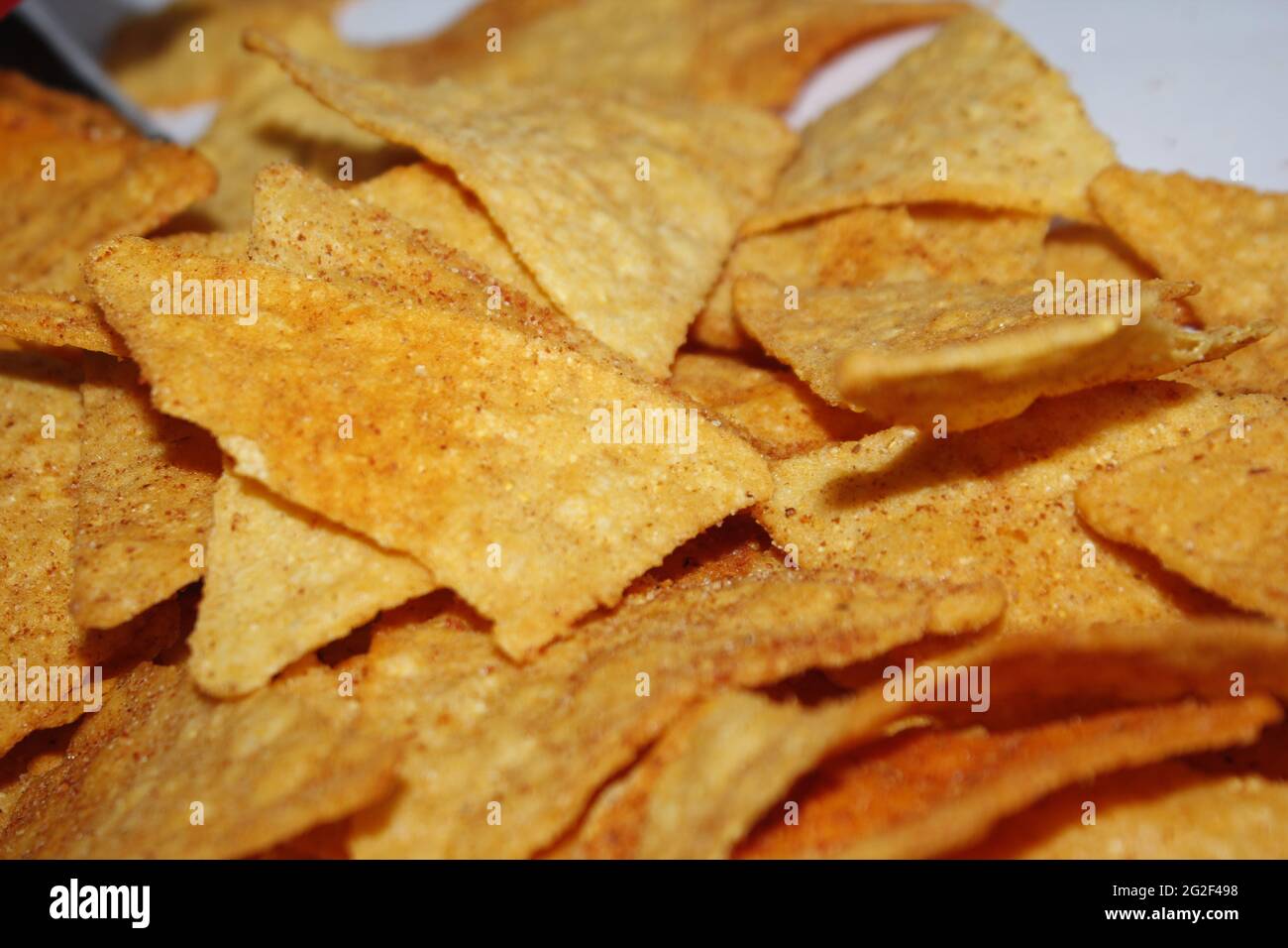 delicious Doritos chips, close up view of Mexican corn delicious nachos ...