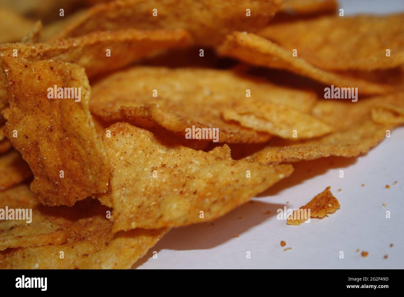 delicious Doritos chips, close up view of Mexican corn delicious nachos ...