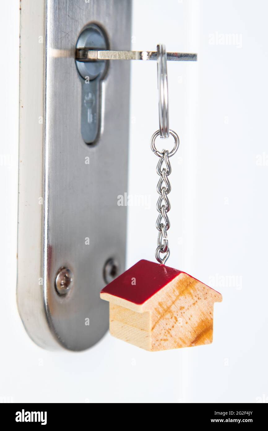 key in the house door lock Stock Photo - Alamy