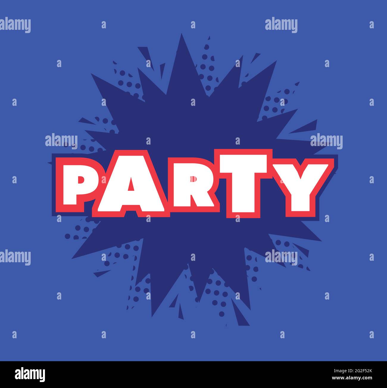 Party Sign Template Vector icon Stock Vector Image & Art - Alamy