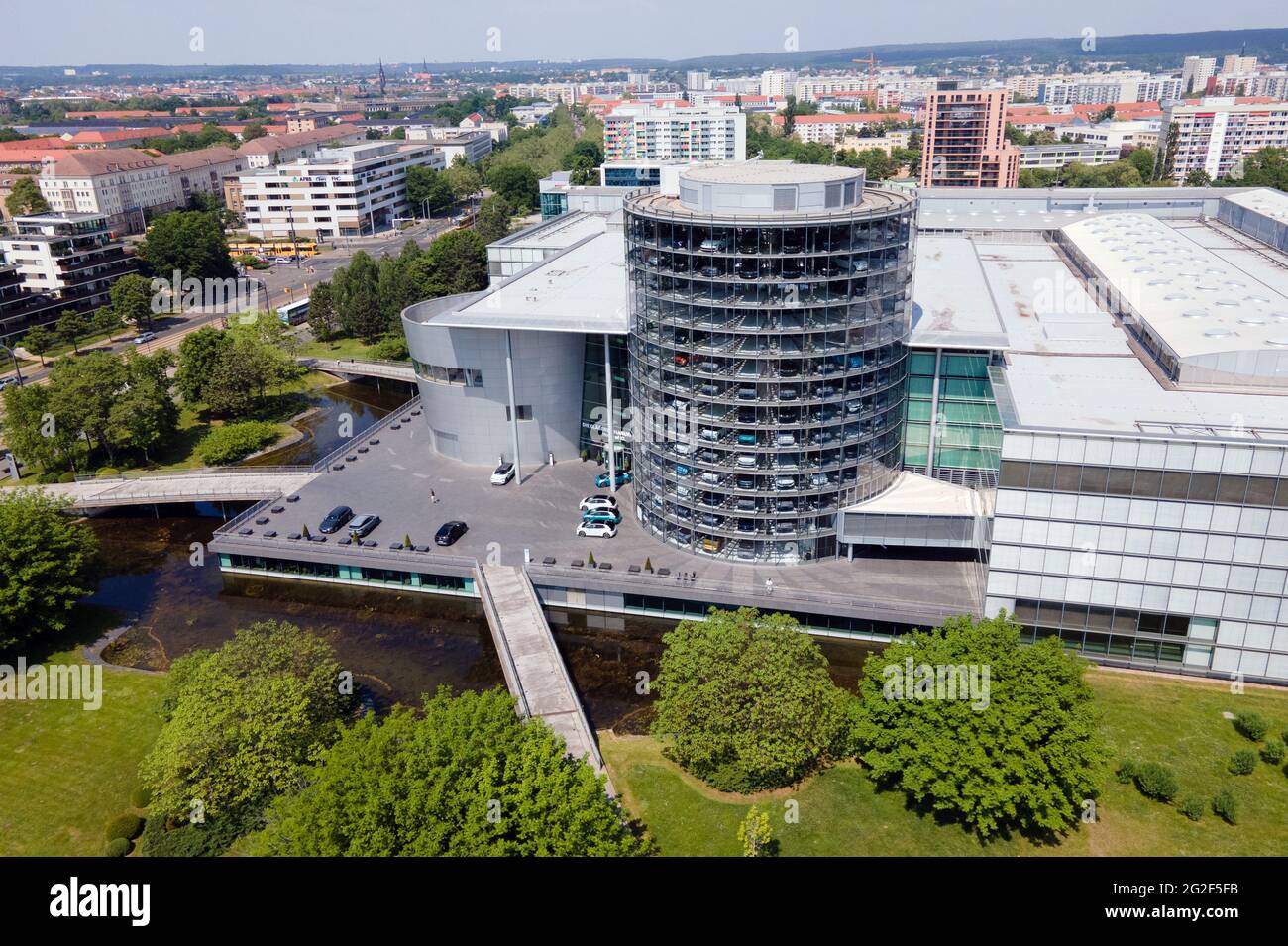 Dresden, Germany. 08th June, 2021. The site of Volkswagen's Transparent ...