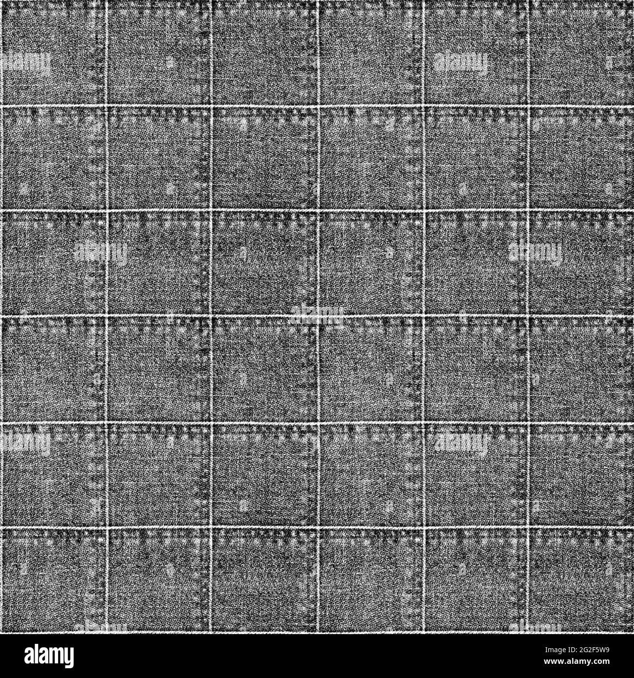 Patchwork denim Black and White Stock Photos & Images - Alamy