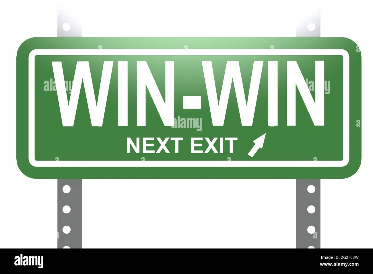 Win-win word with green sign board isolated , 3D rendering Stock Photo ...