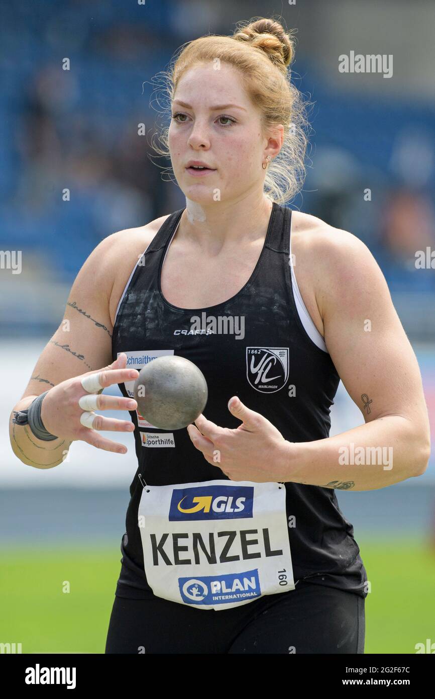 Alina KENZEL (VfL Waiblingen) action, shot put, shot put; Shot put ...