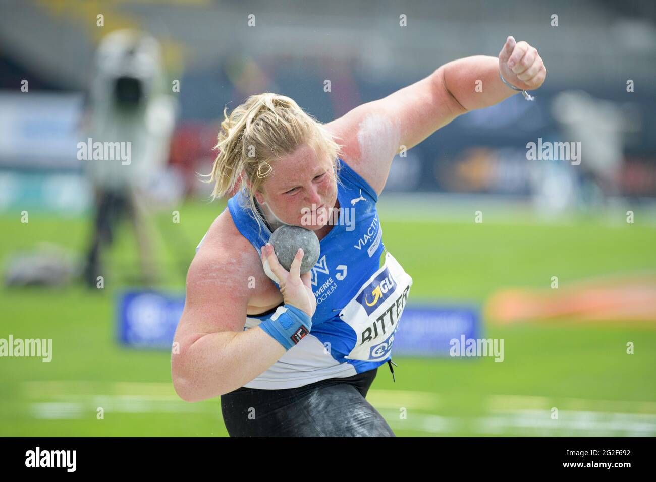 Julia RITTER (TV Wattenscheid 01) action, shot put, shot put; Shot put ...