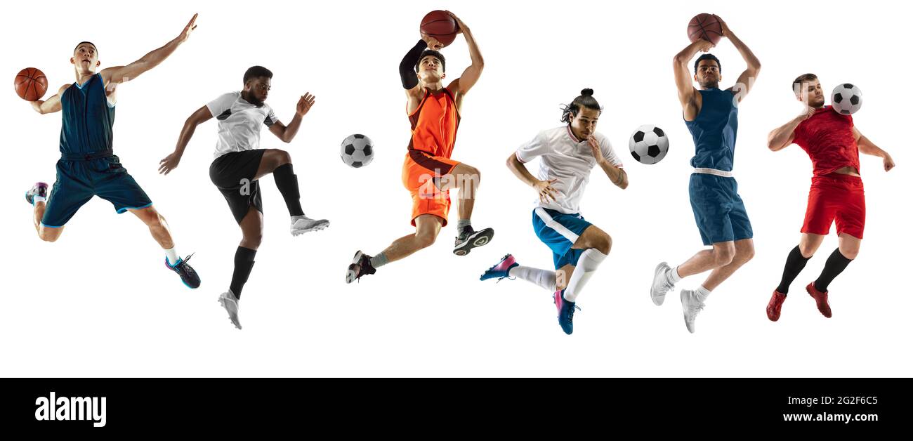 Football sport team collage Cut Out Stock Images & Pictures - Alamy