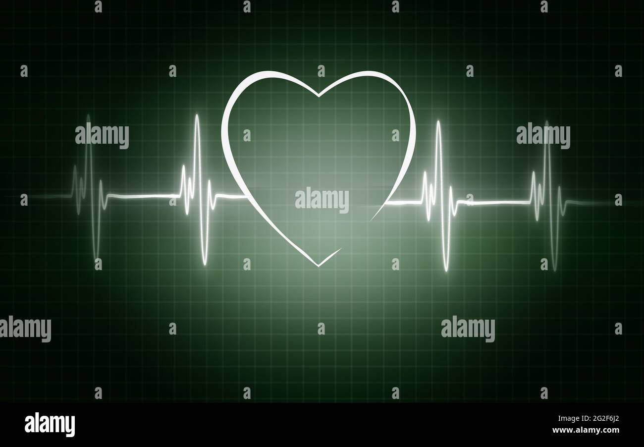 Life line forming heart shape , 3D rendering Stock Photo - Alamy