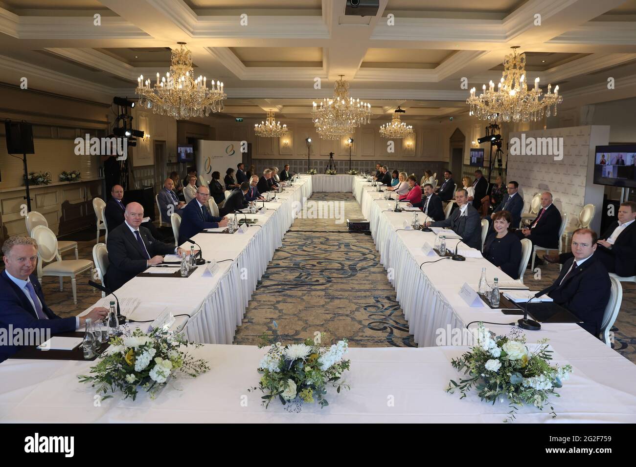 The British Irish Council summit in Lough Erne Resort in Enniskillen ...