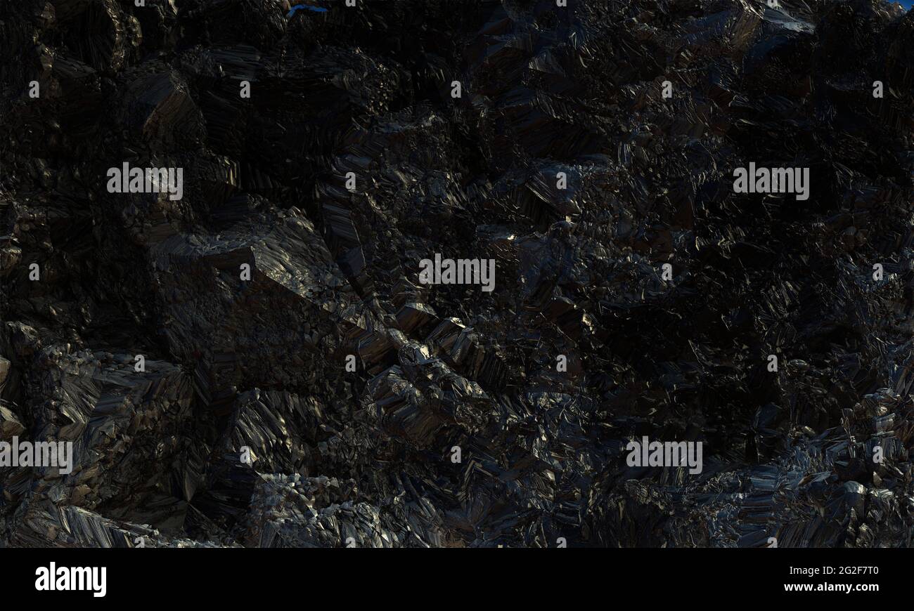 Fine image of black marble stone background. Black granite rock Stock ...