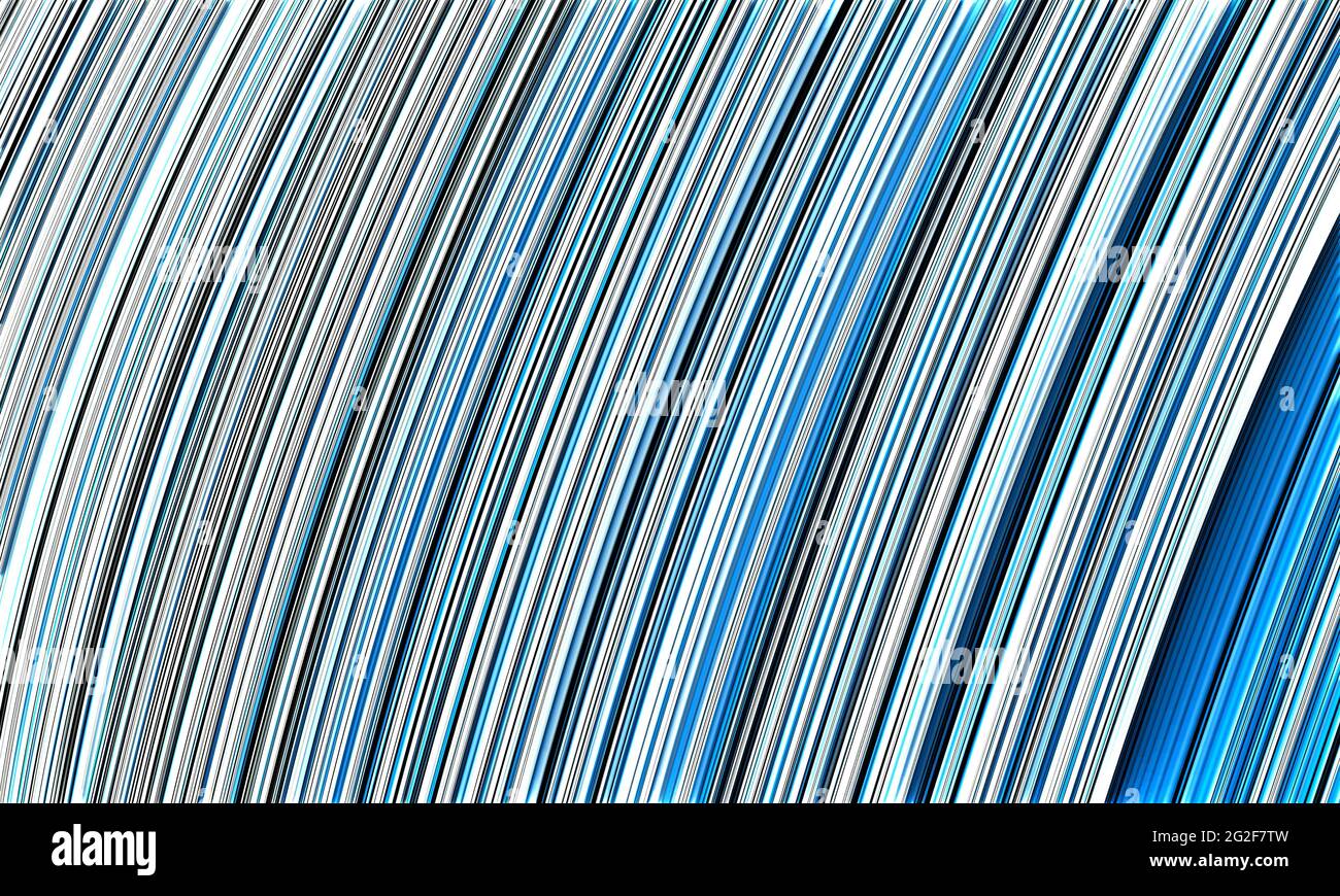 Multi-colored shades of blue and pink pattern of thin undulating lines ...