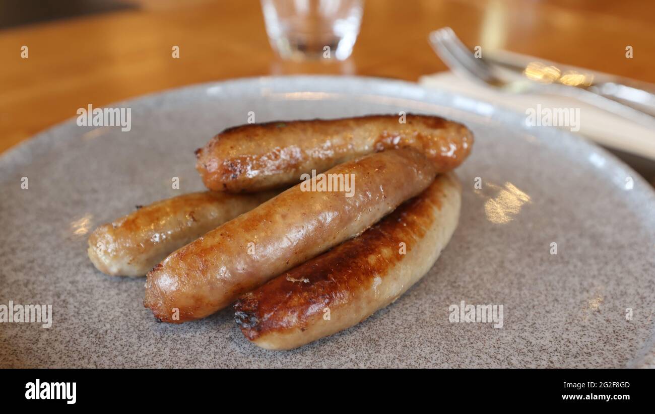 A pork sausage sourced from the Lisdergan Butchery in Fintona, Co ...