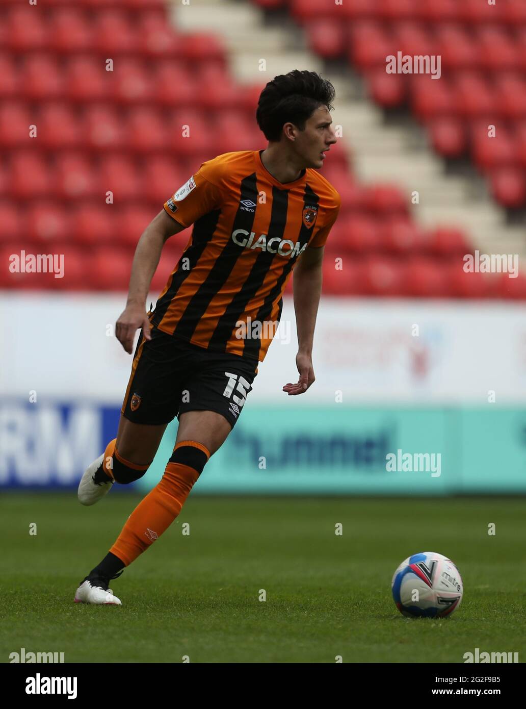 Hull City's Alfie Jones in action during the Sky Bet League One match ...