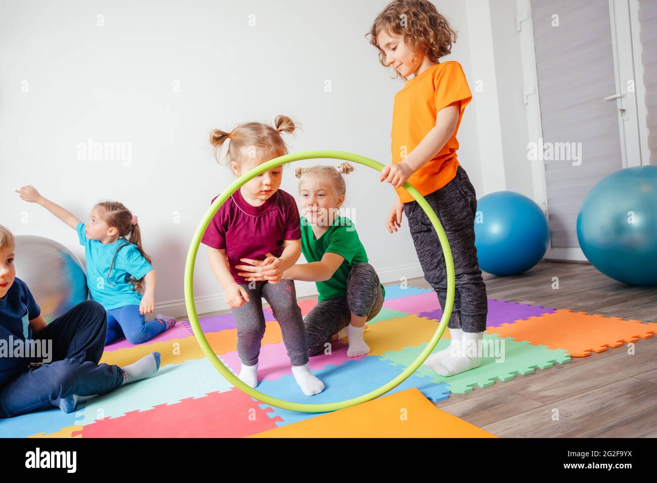 Colorful hula hoops hi-res stock photography and images - Alamy