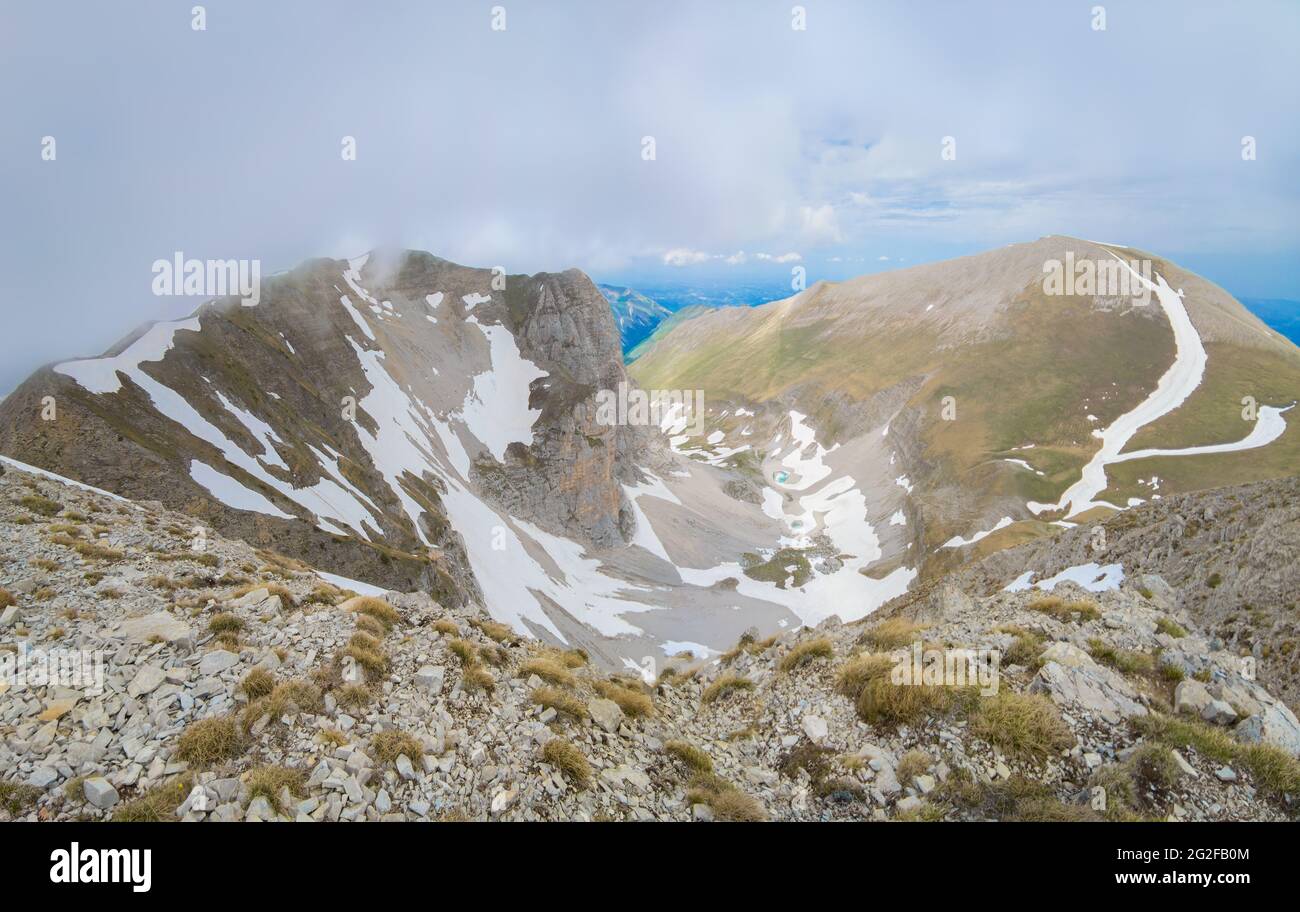 Monte Redentore and Pilato lake (Italy) - The landscape summit of Mount ...