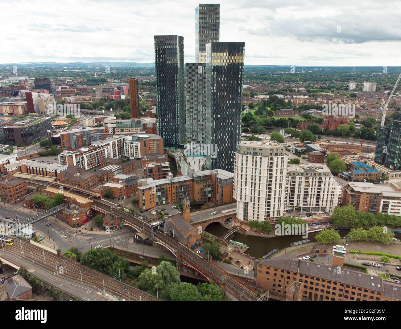 Deansgate and Castlefield, Manchester, England Stock Photo - Alamy