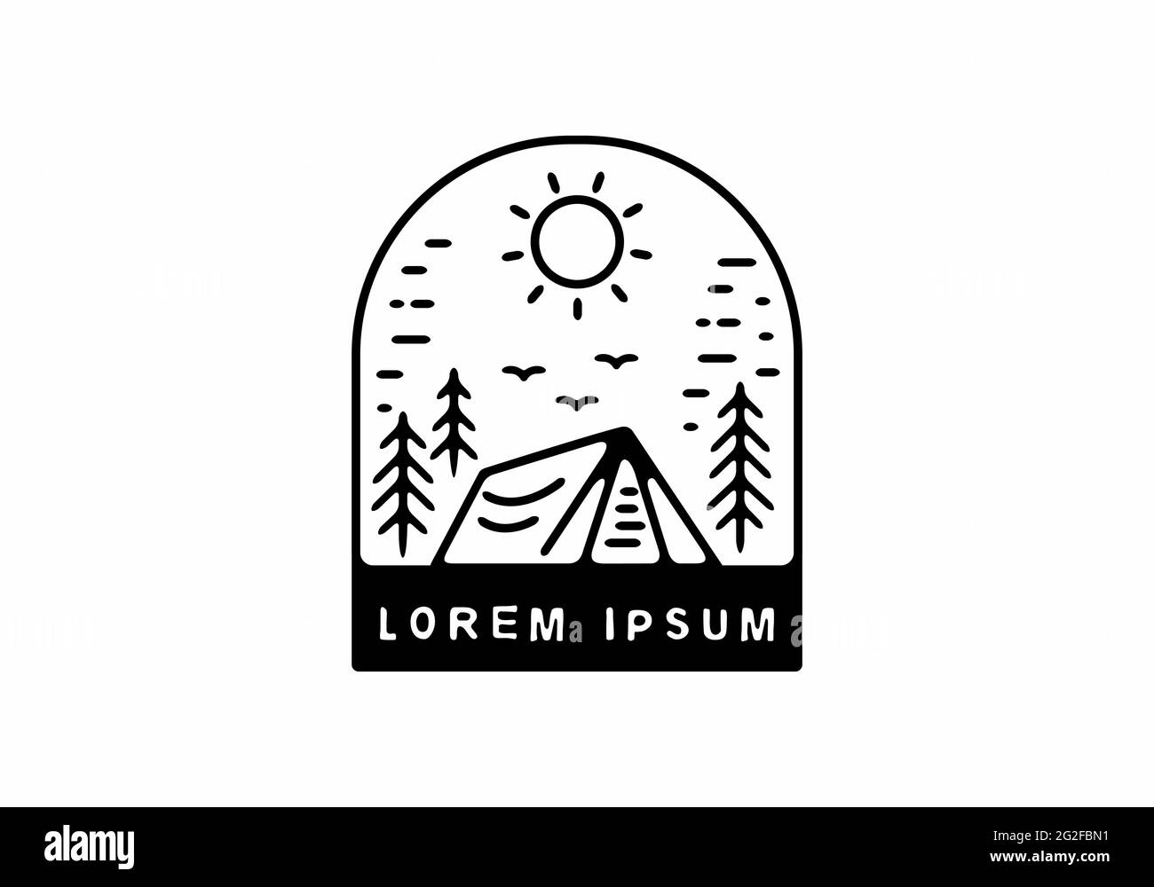 Camping tent icon in Cut Out Stock Images & Pictures - Alamy