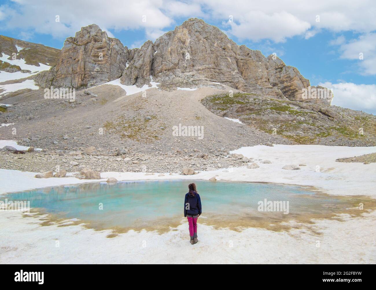 Monte Redentore and Pilato lake (Italy) - The landscape summit of Mount ...