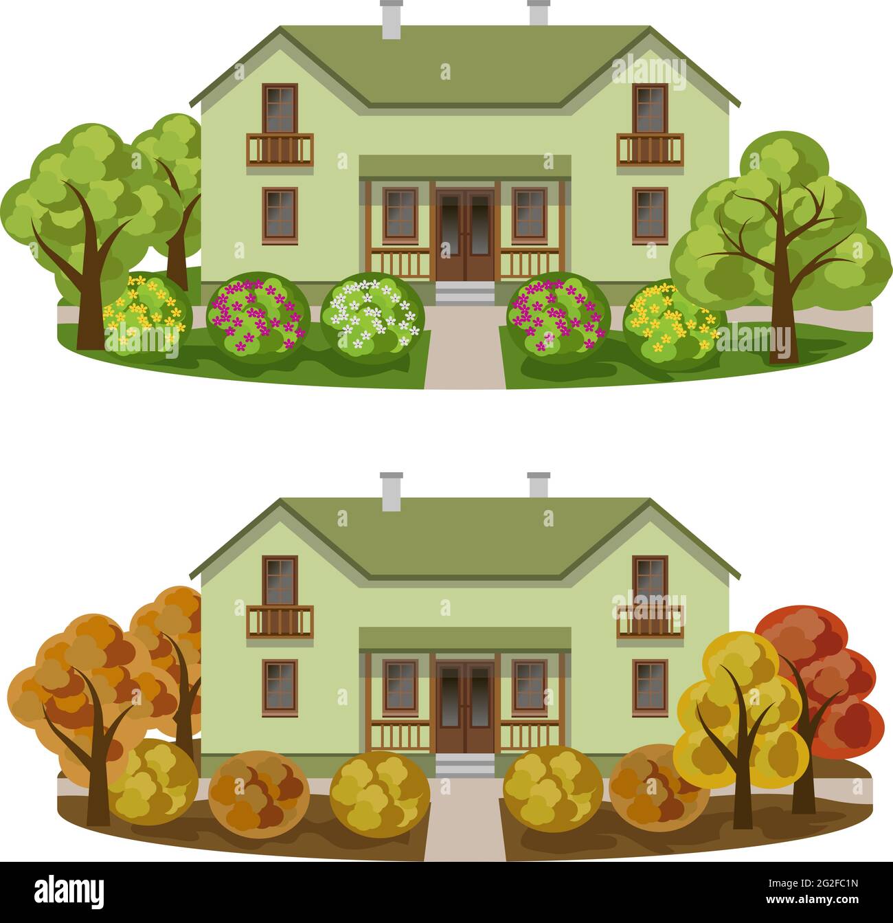 Manor gardens Stock Vector Images - Alamy