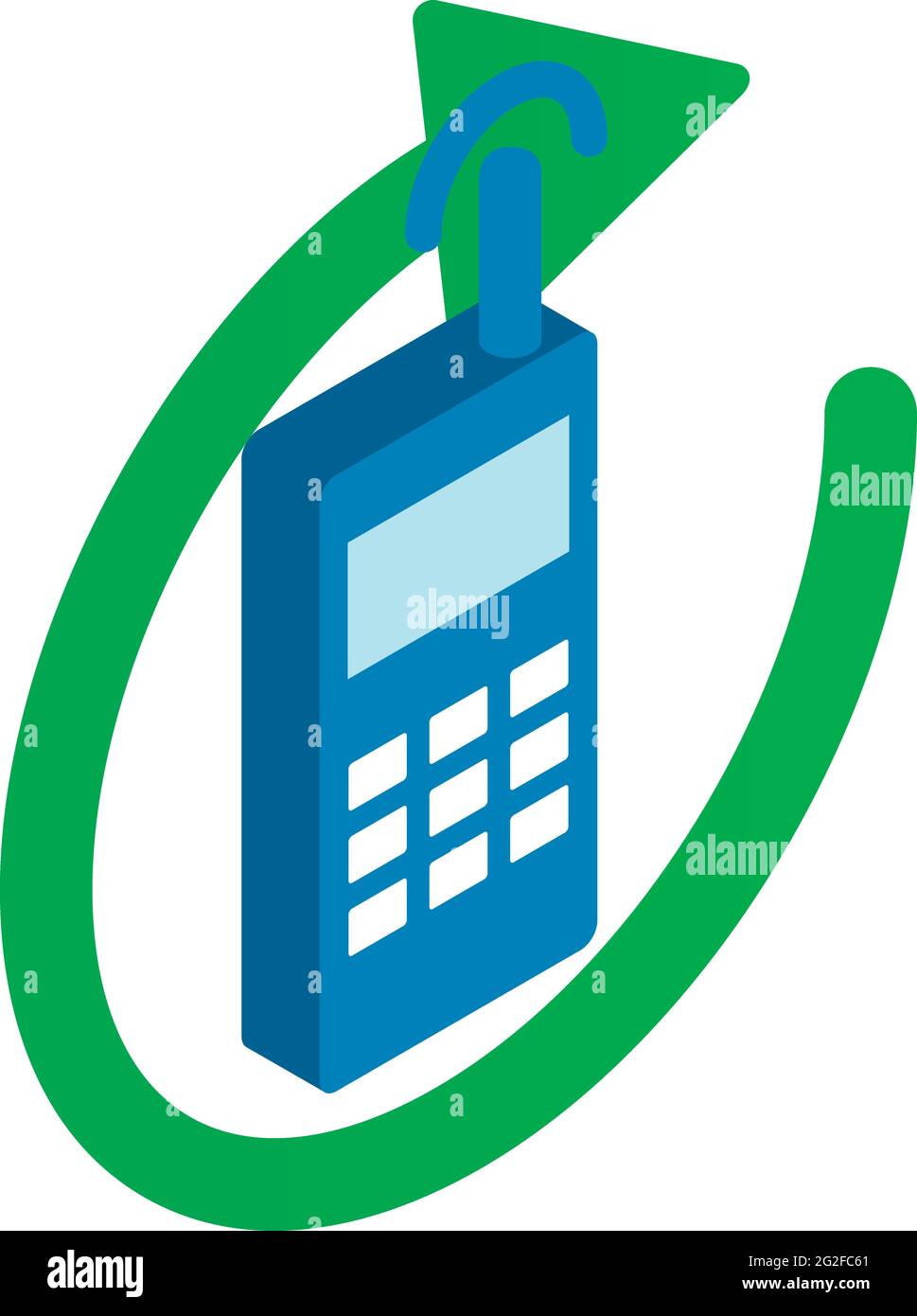 Radio communication icon. Isometric illustration of radio communication ...