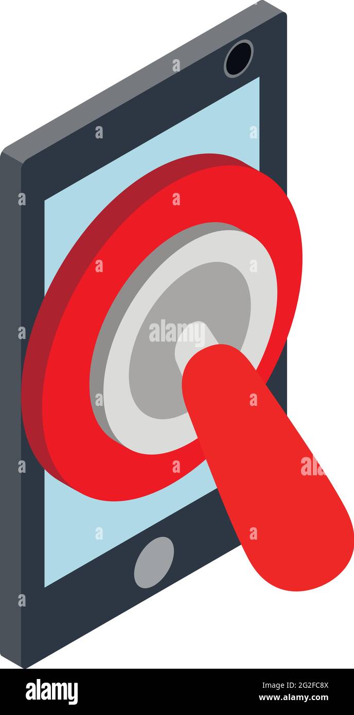 Turn off icon. Isometric illustration of turn off vector icon for web ...