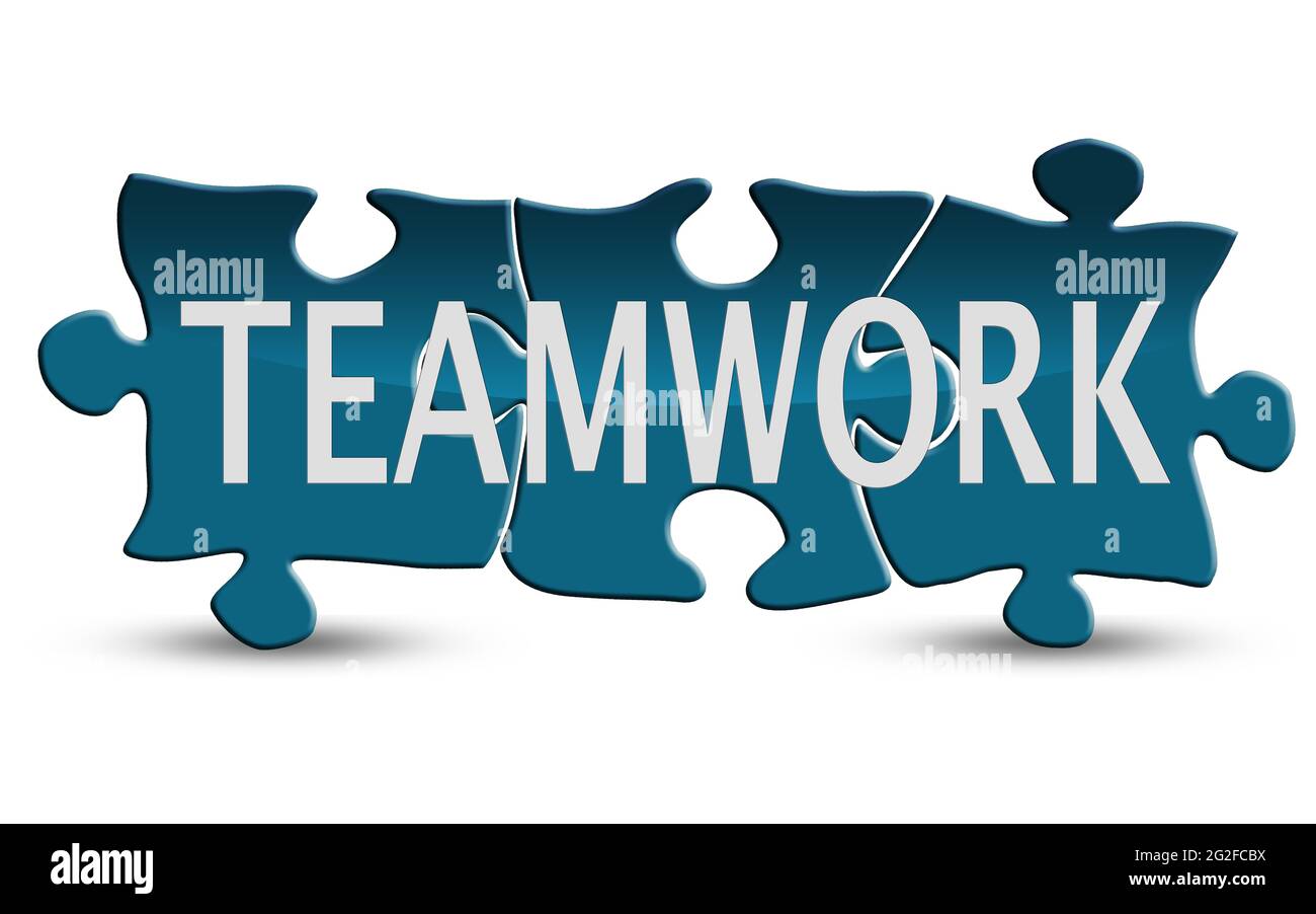 Team concept word puzzle Cut Out Stock Images & Pictures - Alamy