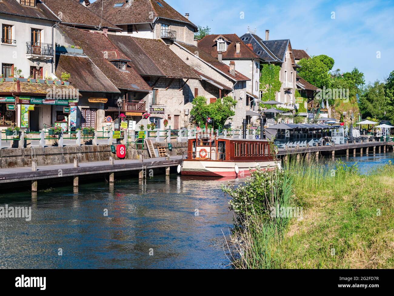 Chanaz is the little Venice of Savoie, France Stock Photo - Alamy