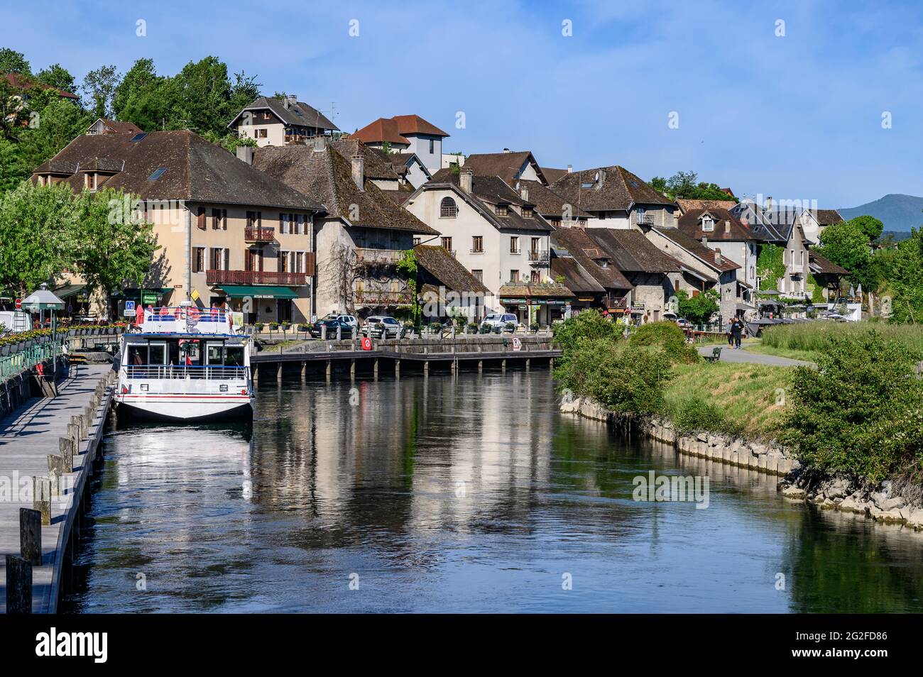 Chanaz is the little Venice of Savoie, France Stock Photo - Alamy