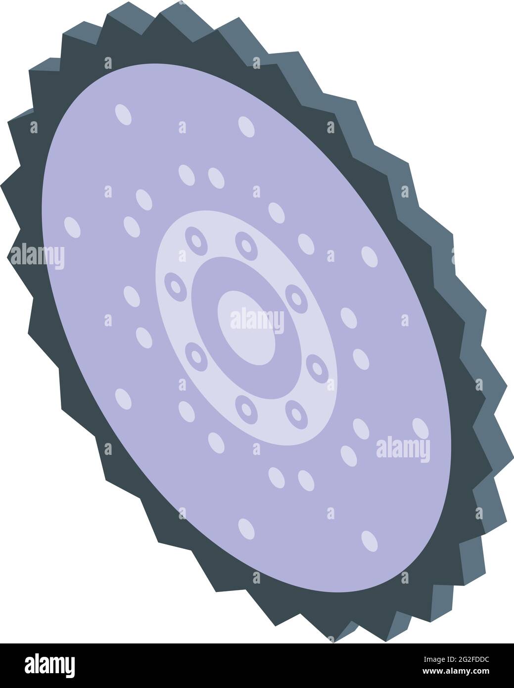 Clutch gear icon. Isometric of Clutch gear vector icon for web design ...