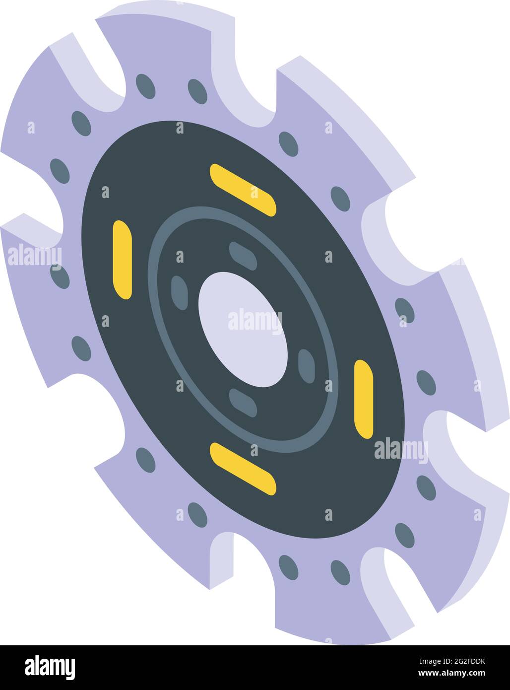 Auto clutch icon. Isometric of Auto clutch vector icon for web design ...