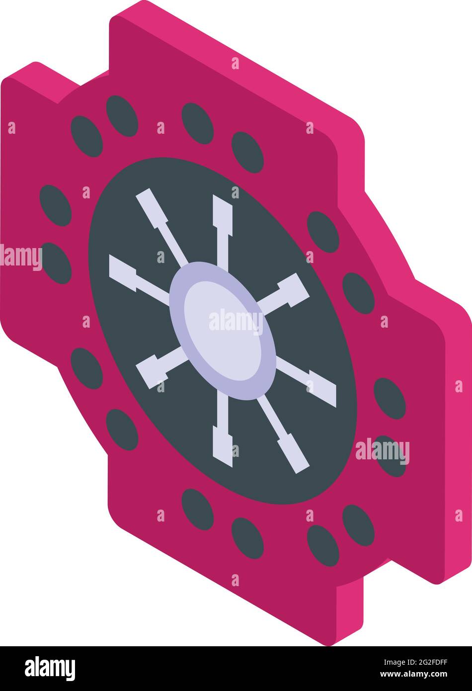 Sport car clutch icon. Isometric of Sport car clutch vector icon for ...