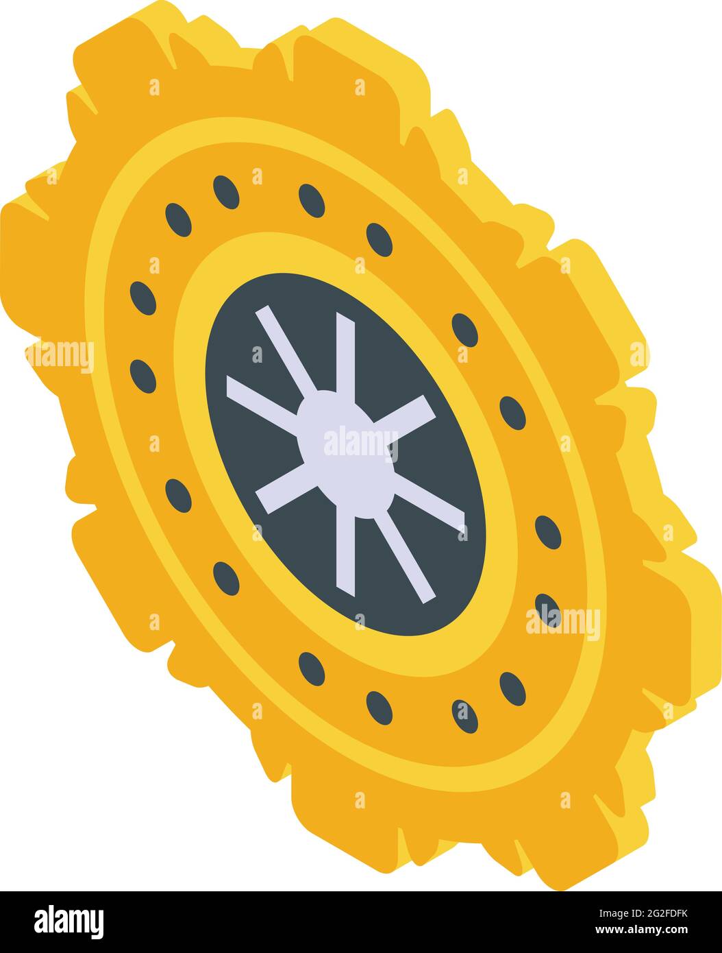 Parts clutch icon. Isometric of Parts clutch vector icon for web design ...