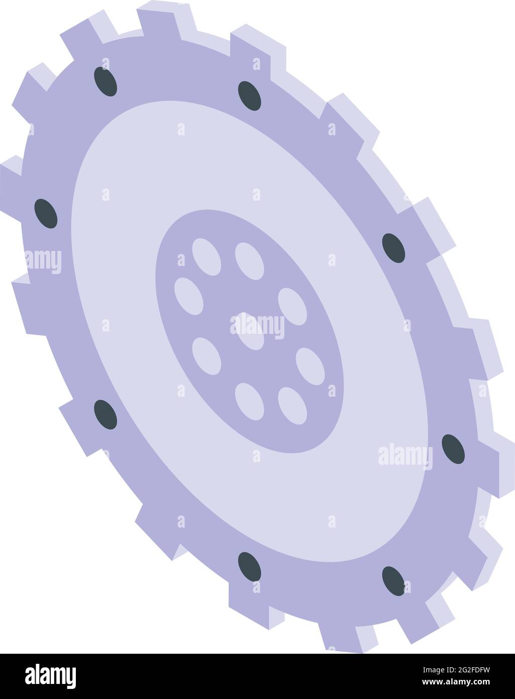 Gear clutch icon. Isometric of Gear clutch vector icon for web design ...