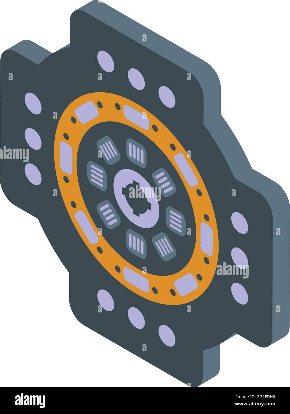 Car kit clutch icon. Isometric of Car kit clutch vector icon for web ...