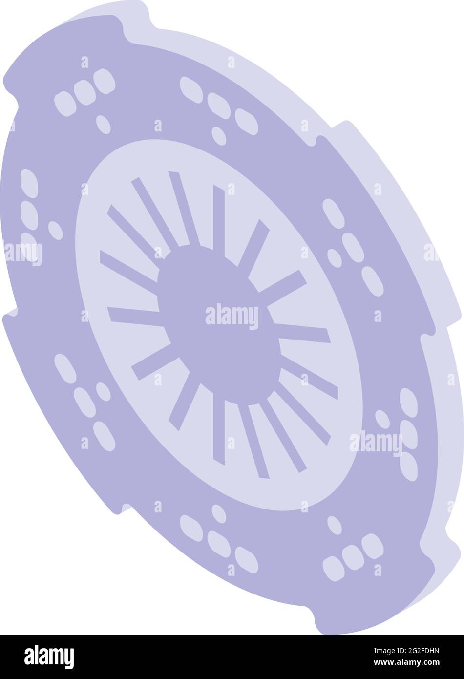 Plate clutch icon. Isometric of Plate clutch vector icon for web design ...