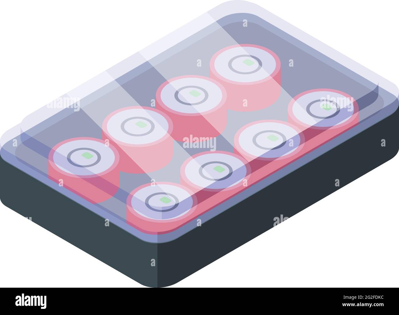 Sushi box icon. Isometric of Sushi box vector icon for web design ...