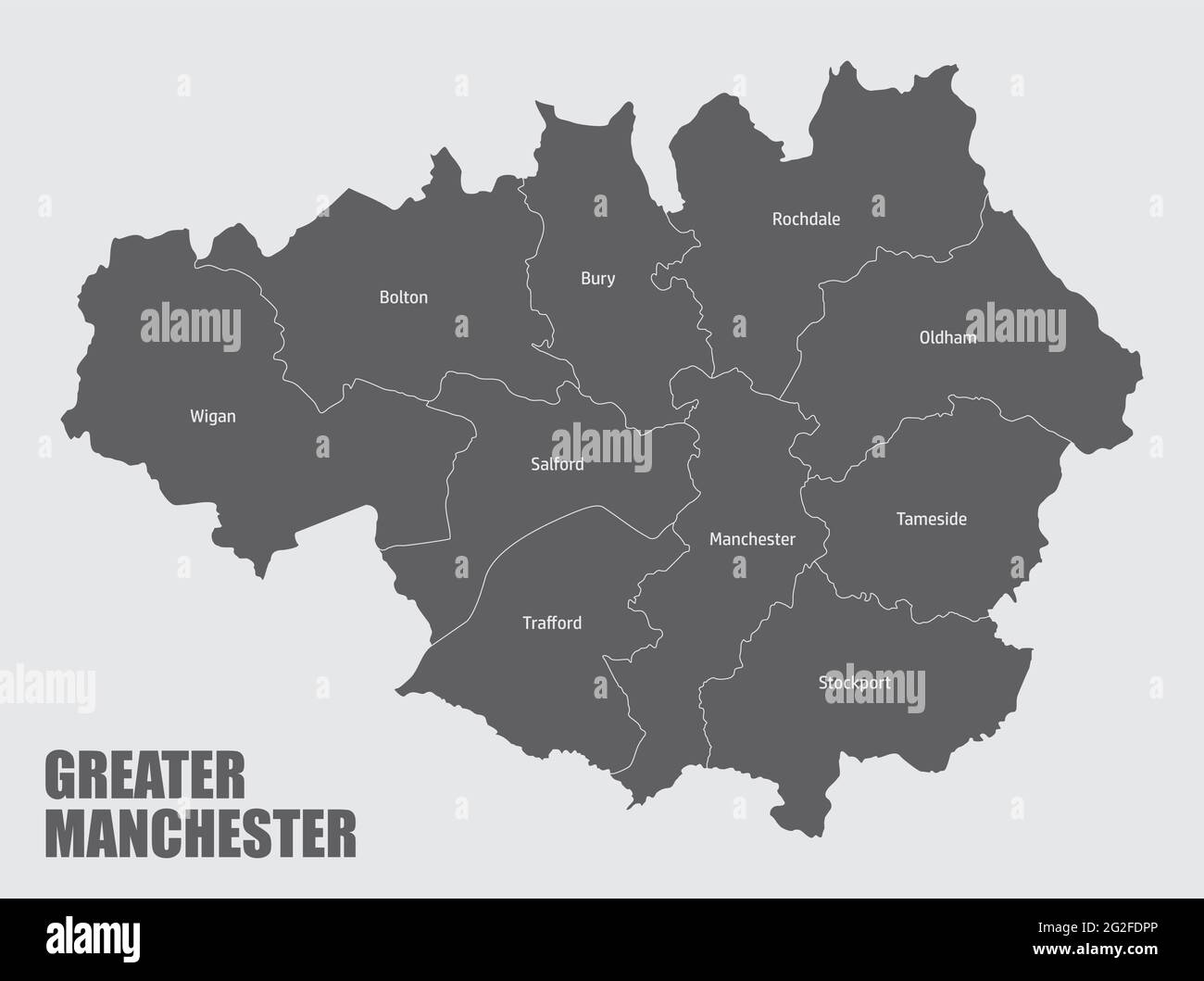 Districts Of Manchester England