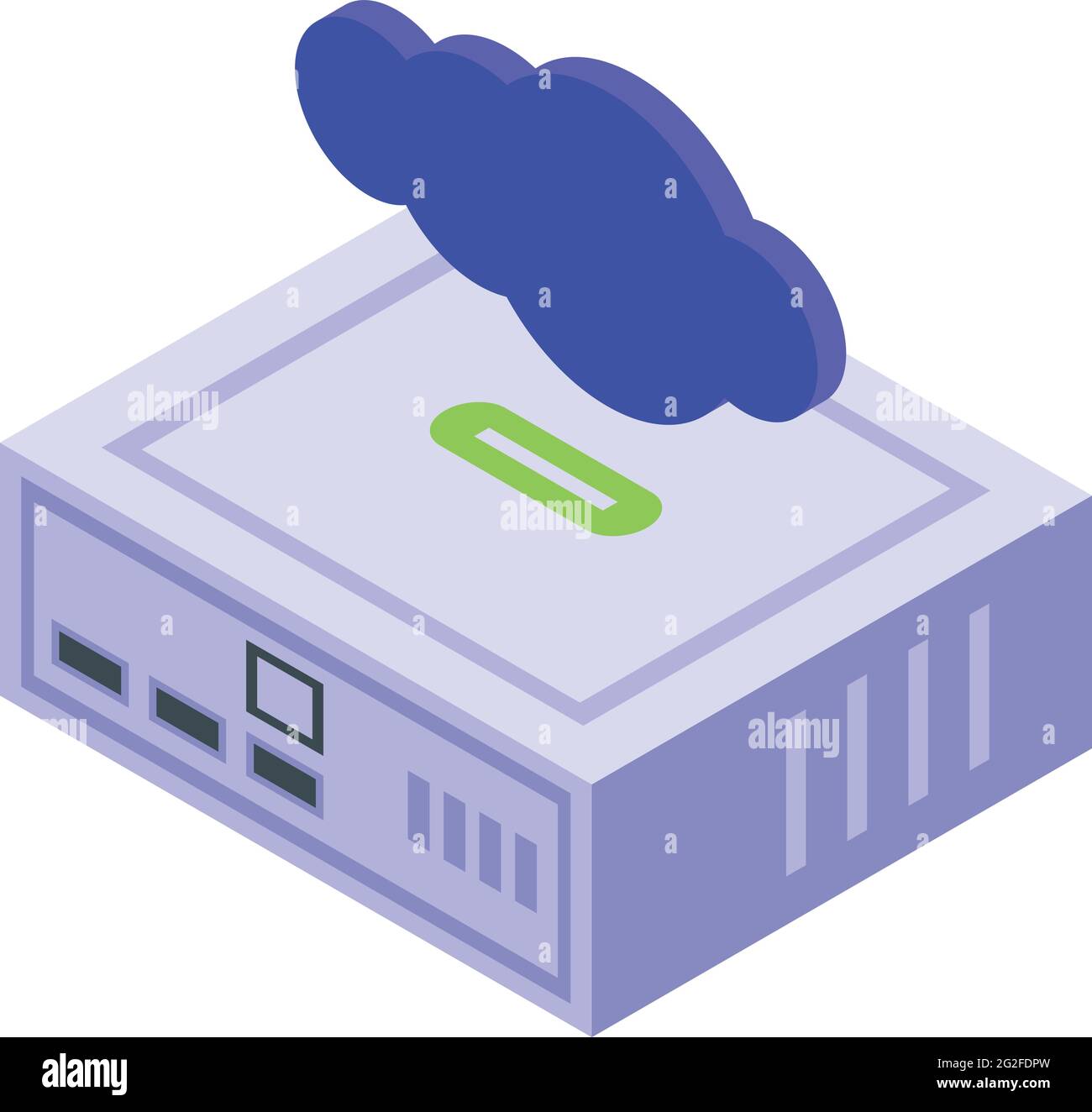 Modem icon. Isometric of Modem vector icon for web design isolated on ...