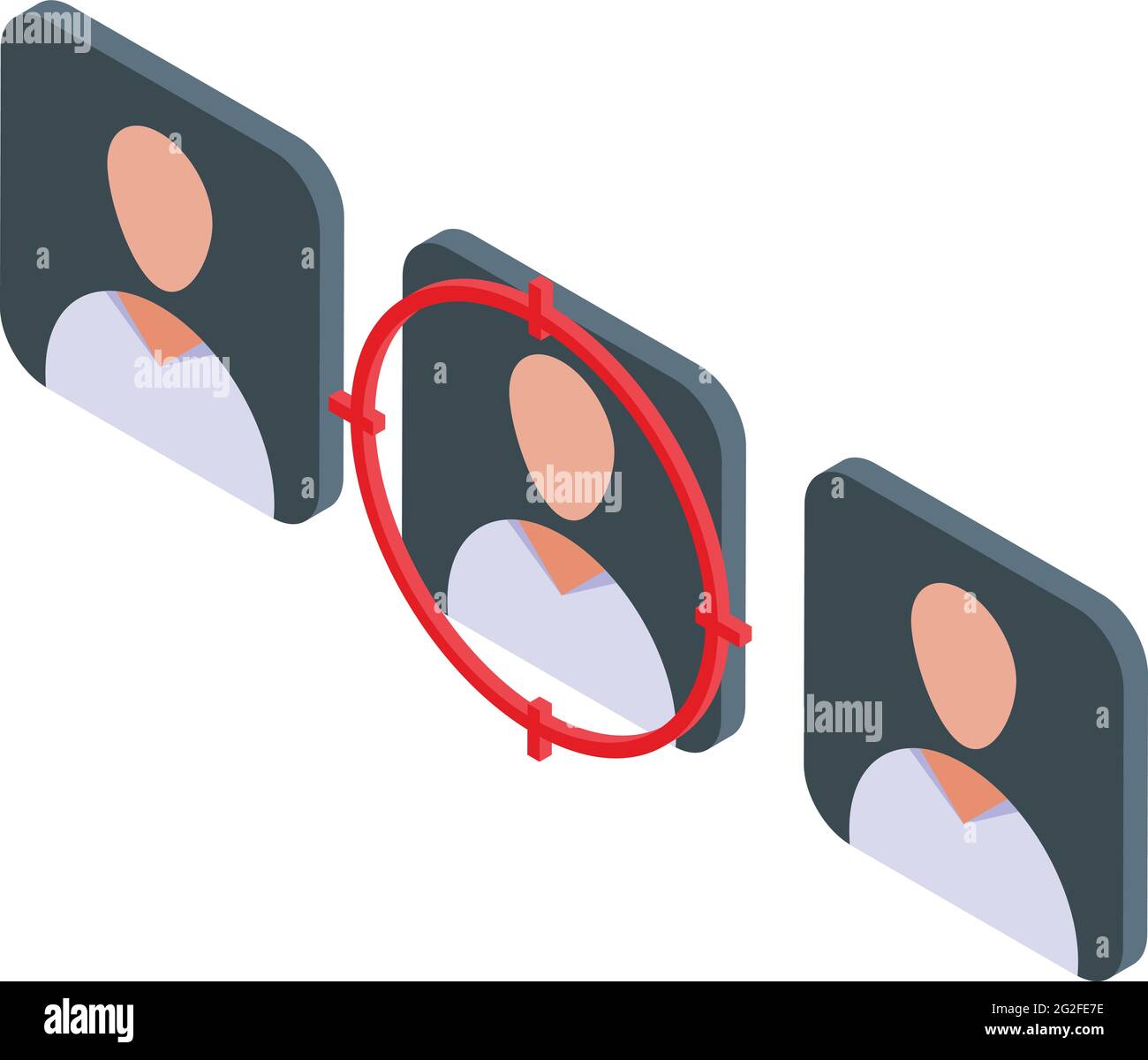 Human resources target icon. Isometric of Human resources target vector ...