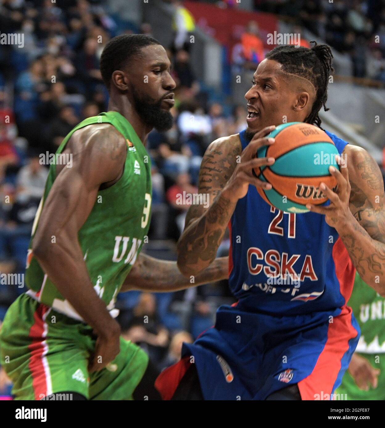 VTB United Basketball League. The final. CSKA Moscow vs Unics Kazan at ...