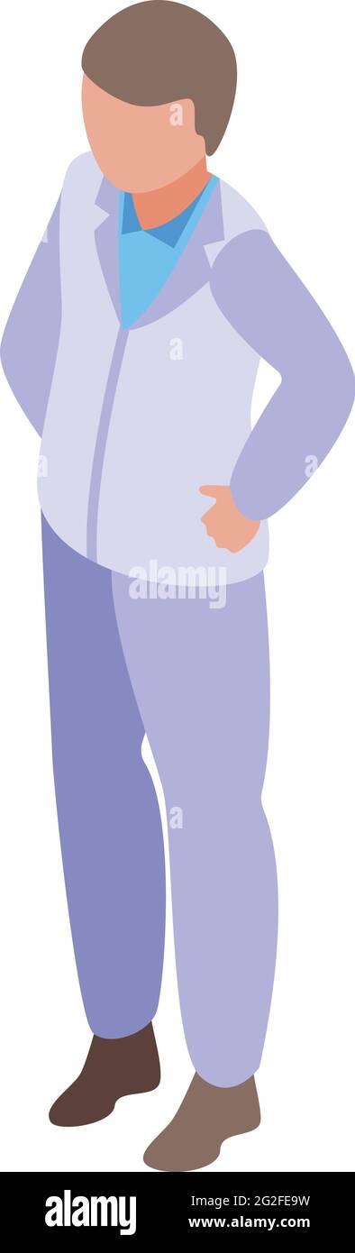 Human resources person icon. Isometric of Human resources person vector ...