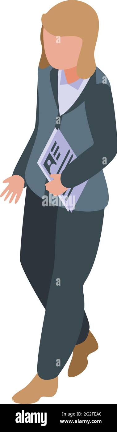 Human resources boss icon. Isometric of Human resources boss vector ...