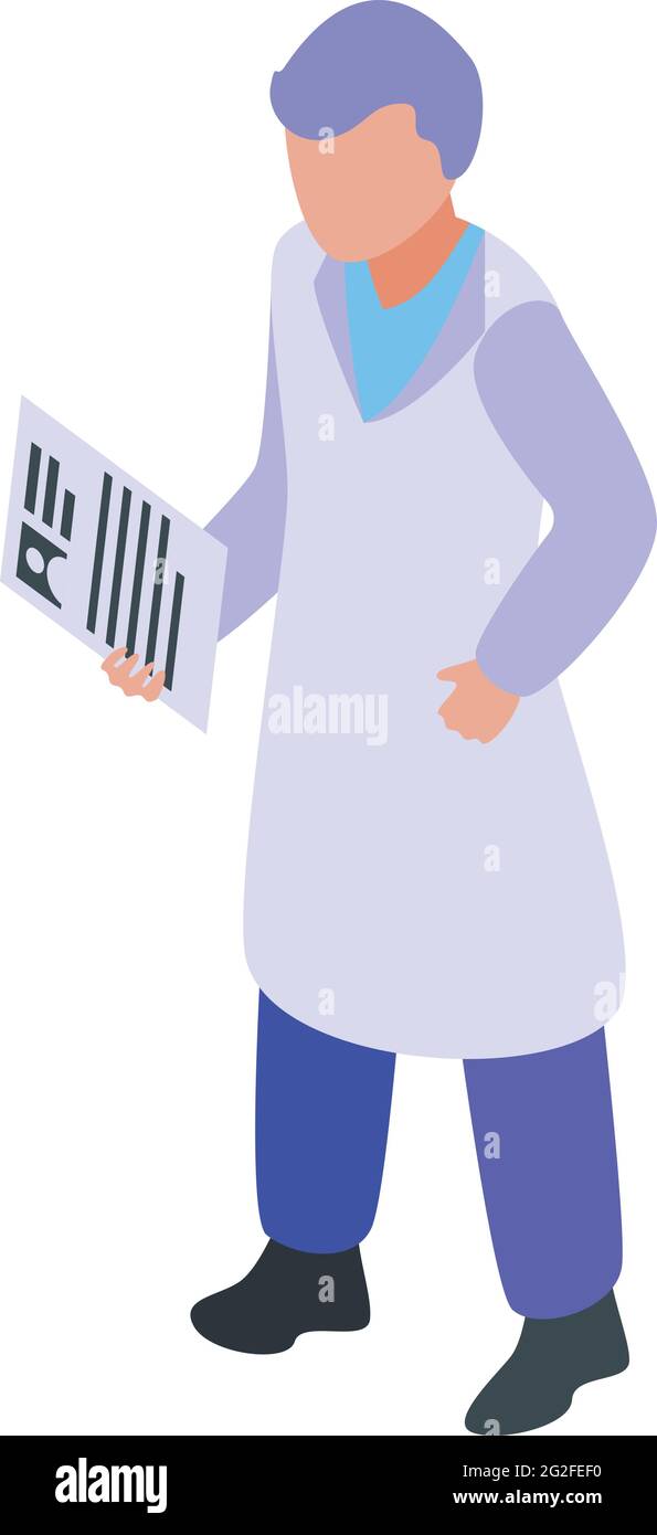 Doctor rush job icon. Isometric of Doctor rush job vector icon for web ...