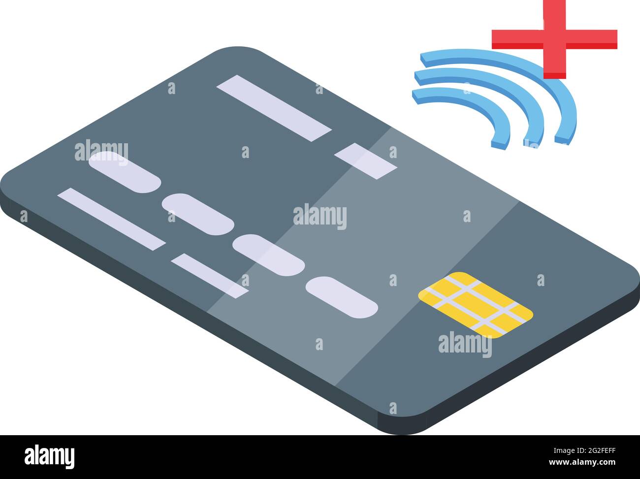 Credit card payment cancellation icon. Isometric of Credit card payment ...