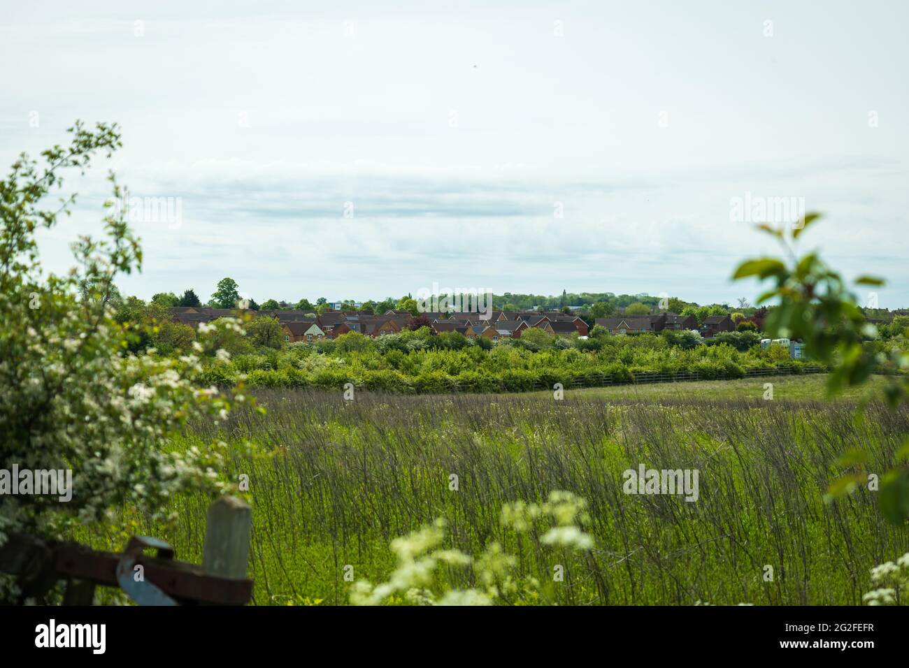 British town landscape view in england uk Stock Photo - Alamy
