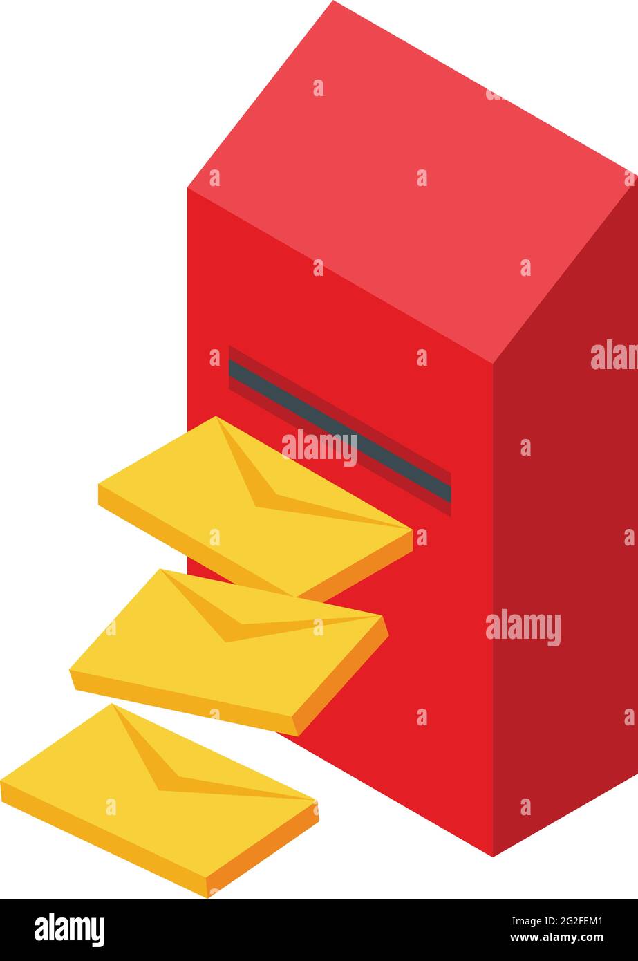 Letter rush job icon. Isometric of Letter rush job vector icon for web ...