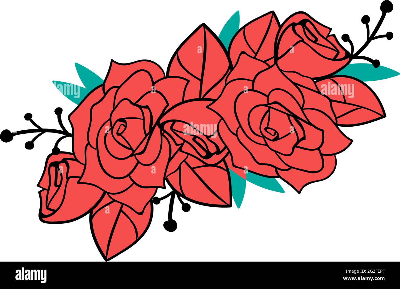 Graphic rose icon hi-res stock photography and images - Alamy