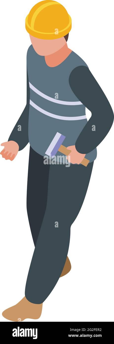 Constructor rush job icon. Isometric of Constructor rush job vector ...