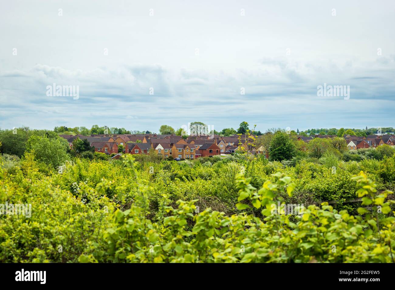 British town landscape view in england uk Stock Photo - Alamy